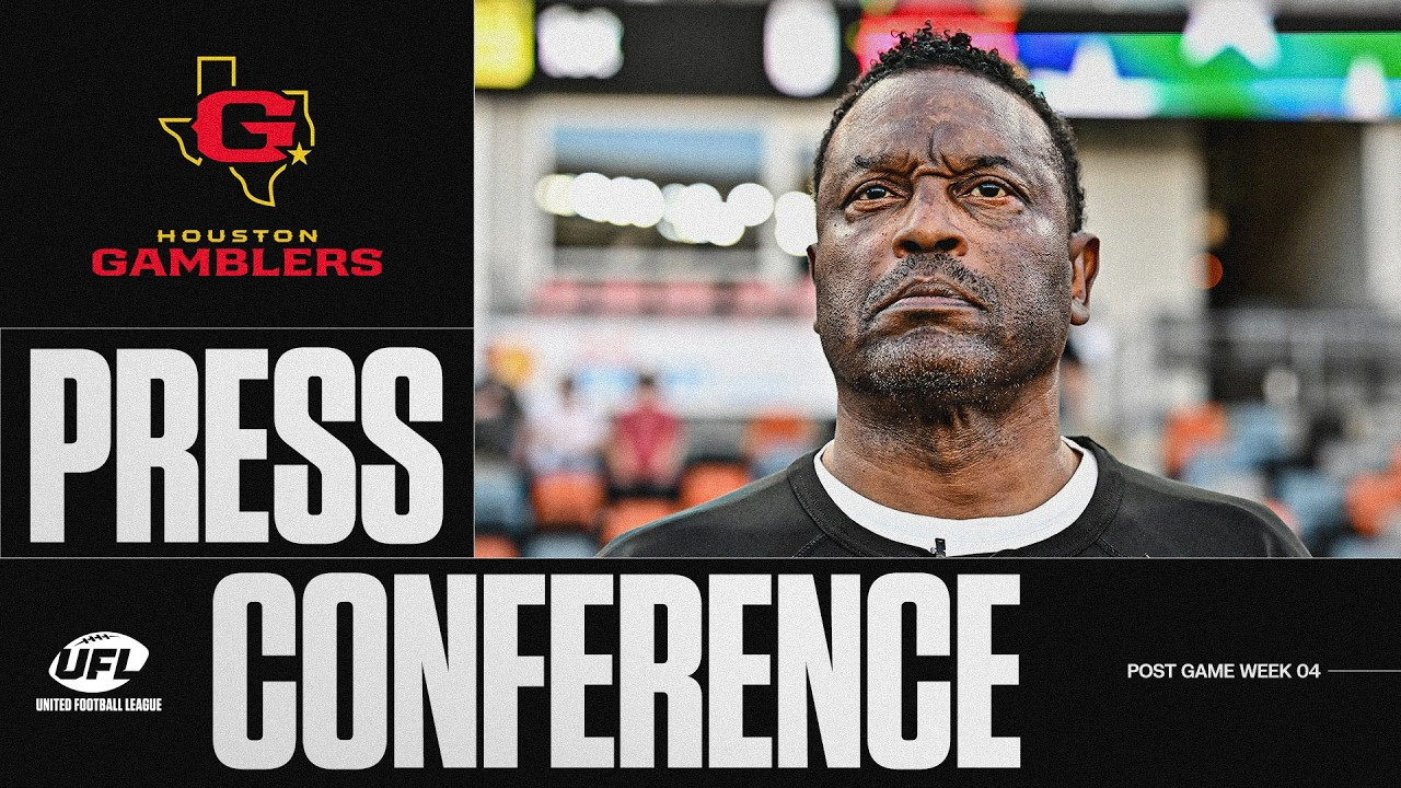 Houston Gamblers Week 4 Postgame Presser | UFL
