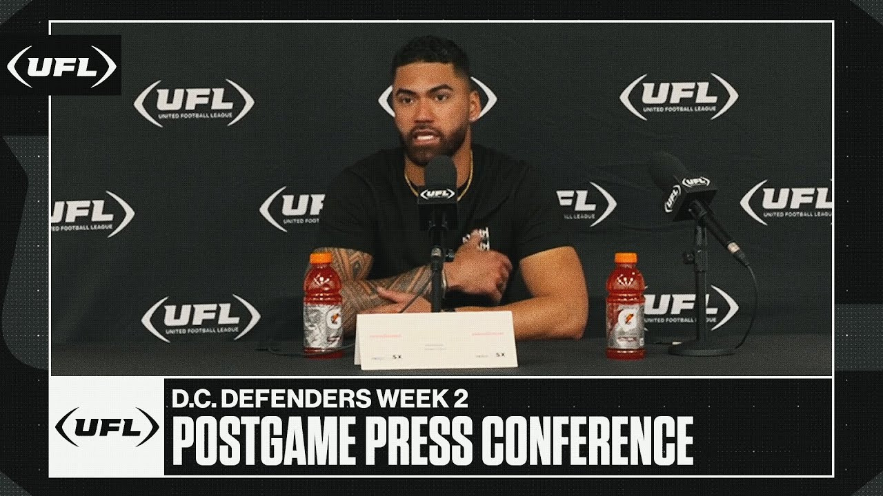 D.C. Defenders Week 2 Postgame Press Conference | United Football League