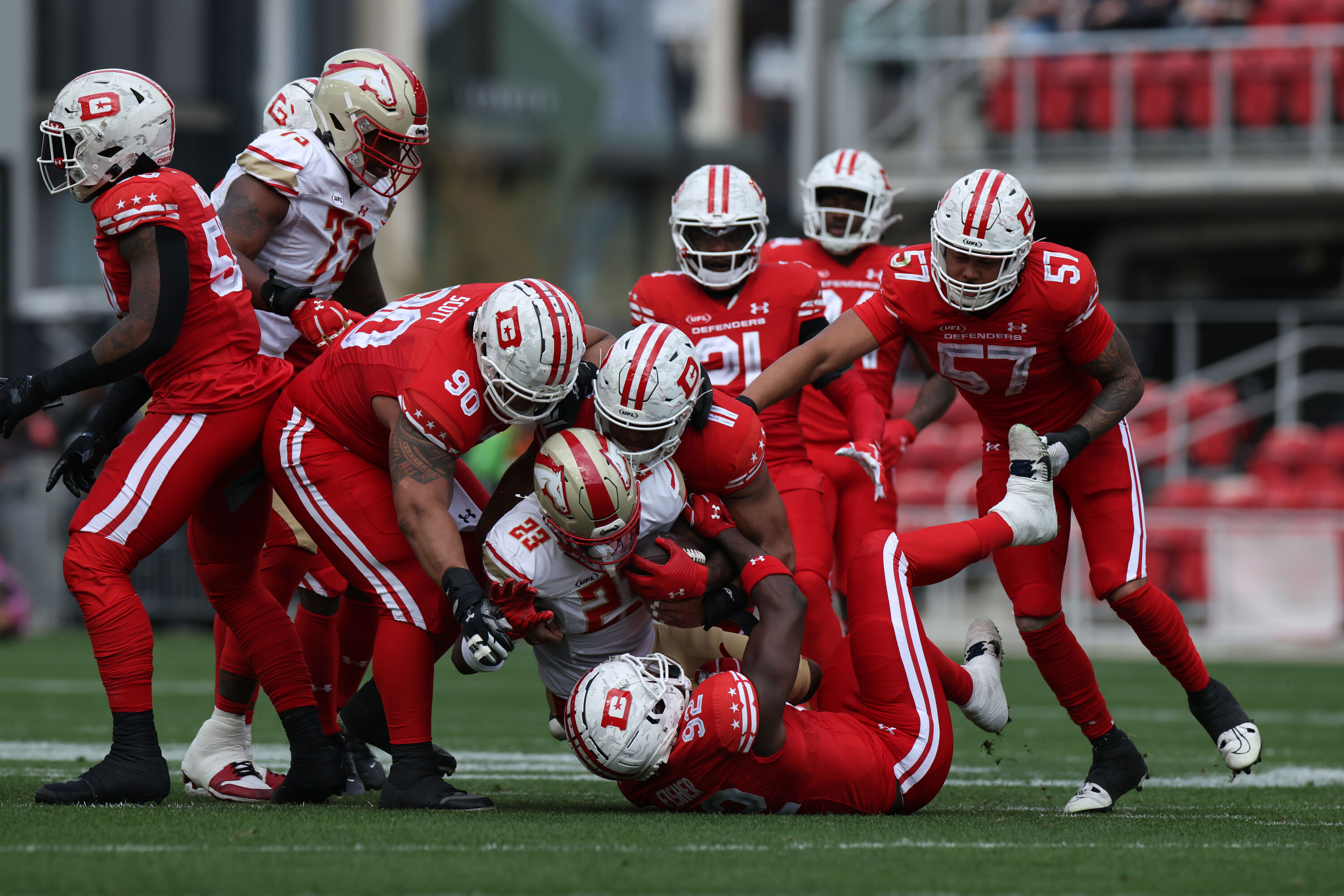 Defenders Defense Stifles Stallions in season opener, 18-11