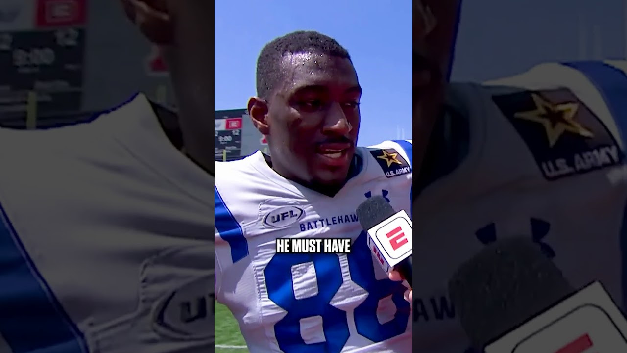 Hakeem Butler Dedicates Win to Alex Matheson's Dad 🥺 #football #ufl
