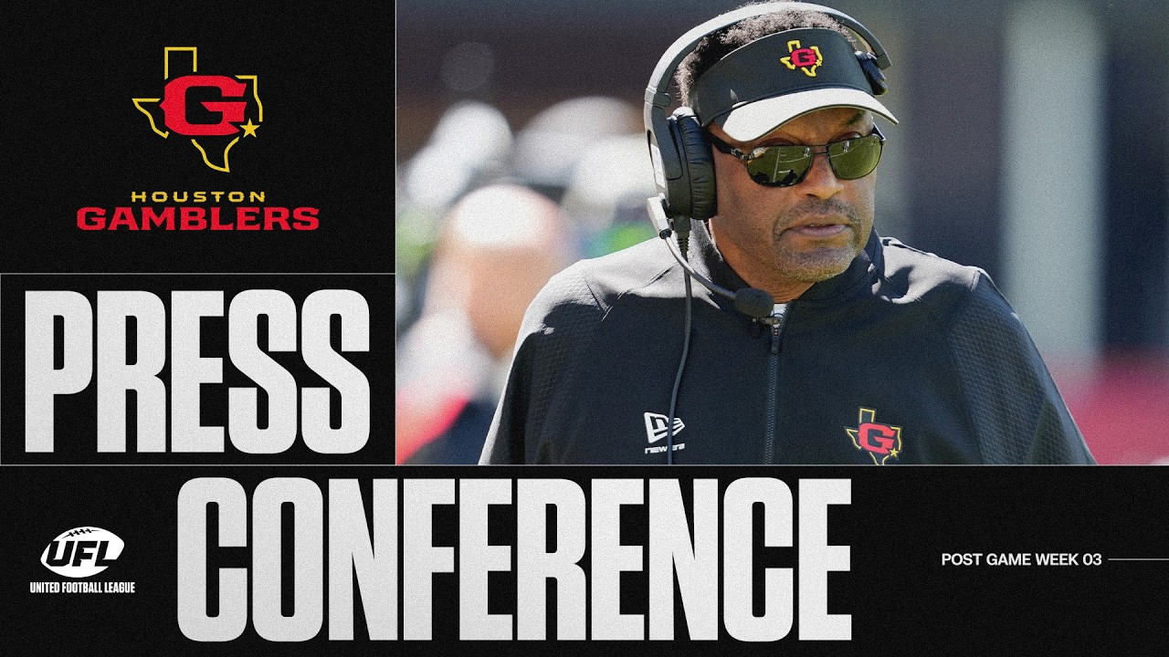 Houston Gamblers Week 3 Postgame Presser | UFL