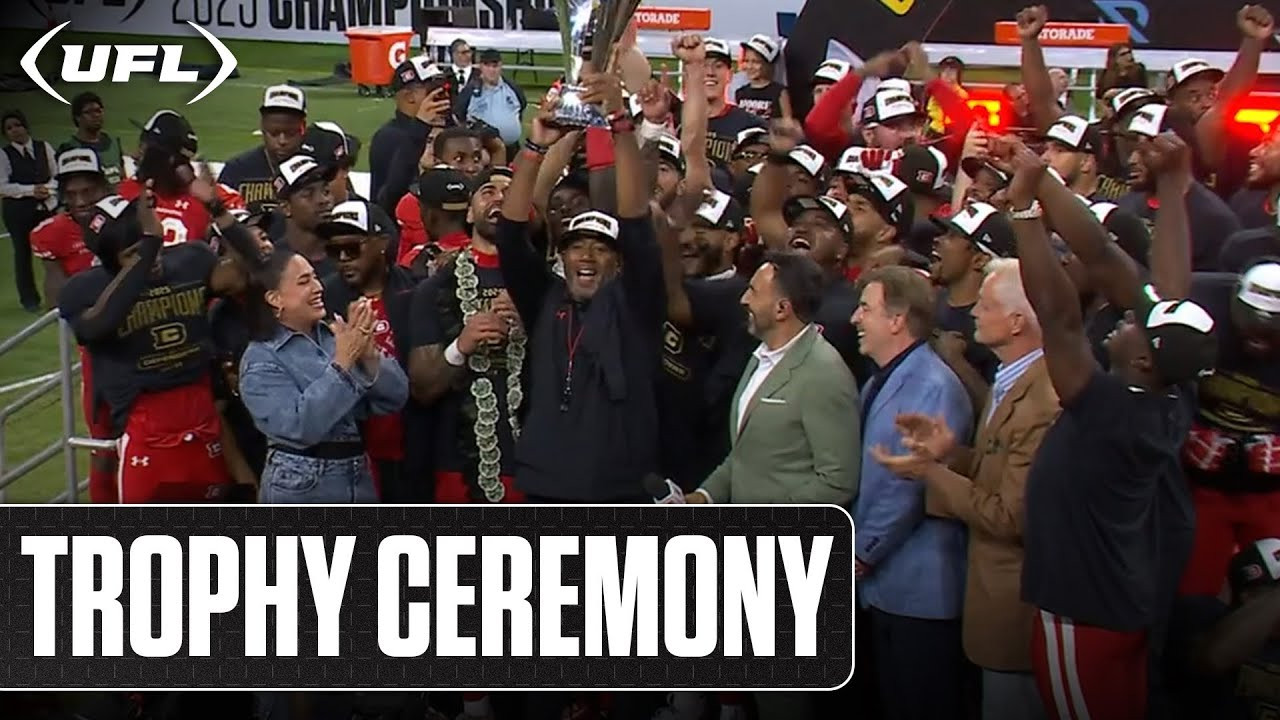 DC Defenders’ UFL Championship trophy ceremony | United Football League